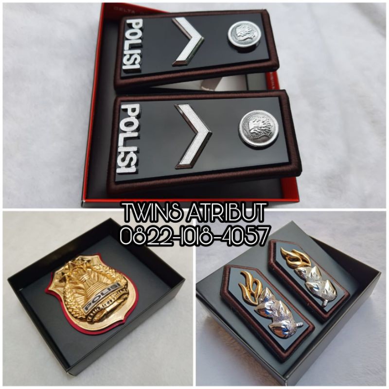 Jual set pangkat pdh BRIPDA alas mika doff/glossy | Shopee Indonesia
