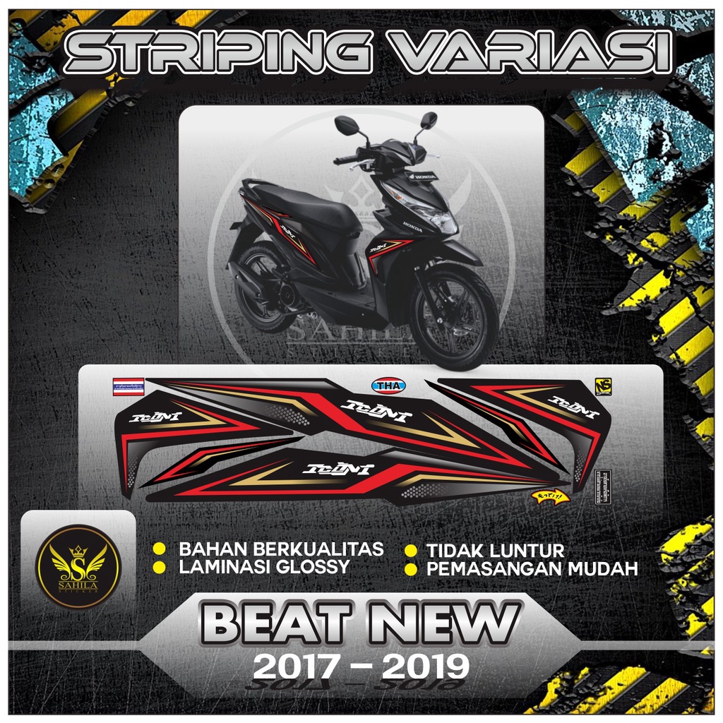Jual STRIPING BEAT NEW 2017 / STIKER VARIASI BEAT NEW / NEW DESIGN 2022 ...