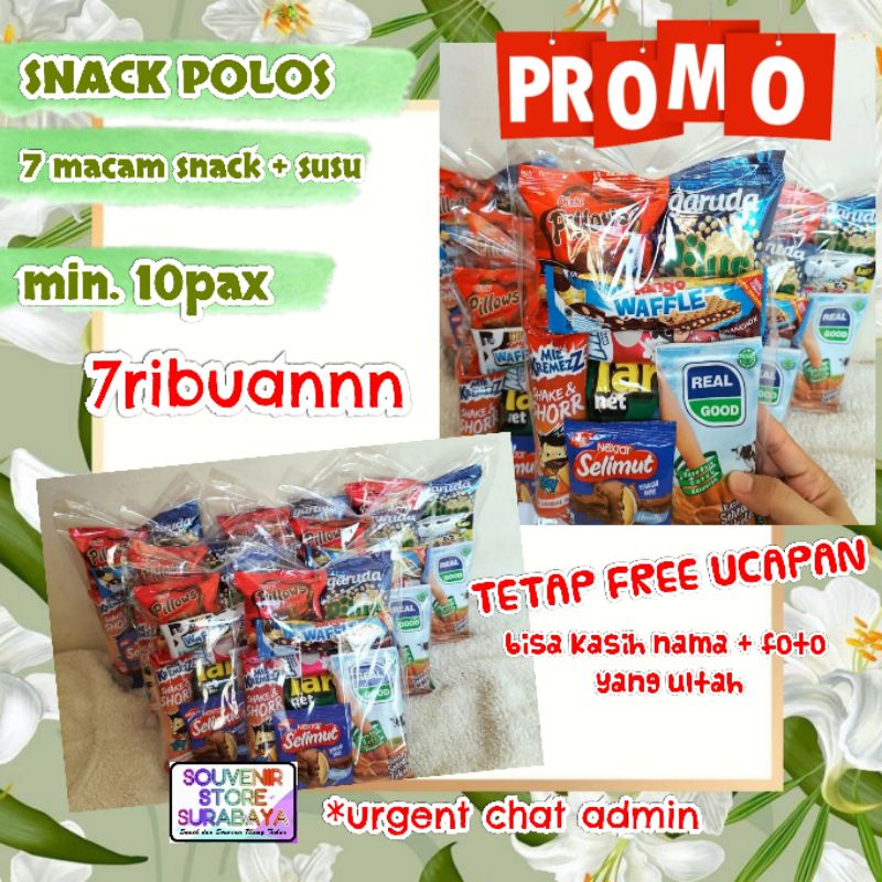 Jual Snack ultah polos || Paket snack kemas simple || Snack ultah hemat ...