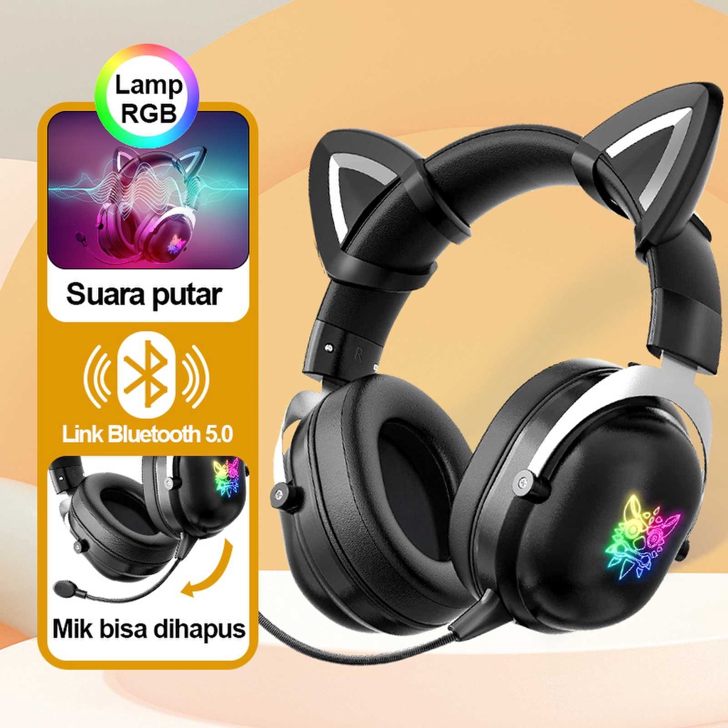 Jual Onikuma B90 B20 RGB Nirkabel Headphone Bass Berat Profesional ...