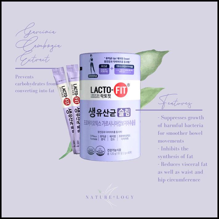 Jual Lacto-Fit Probiotics Slim 1 Box @60Sticks (Korea Probiotik ...