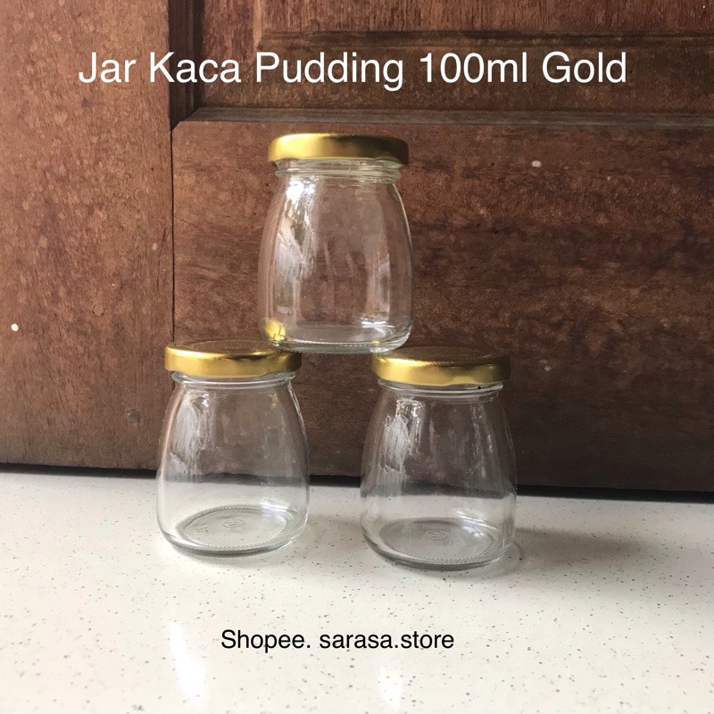 Jual Jar toples kaca pudding mini 100ml 100 ml wadah kemasan packaging ...