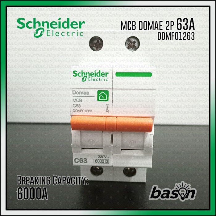 Jual SCHNEIDER MCB Domae 2Phase - 2A - 4A - 6A - 10A - 16A - 20A - 25A ...