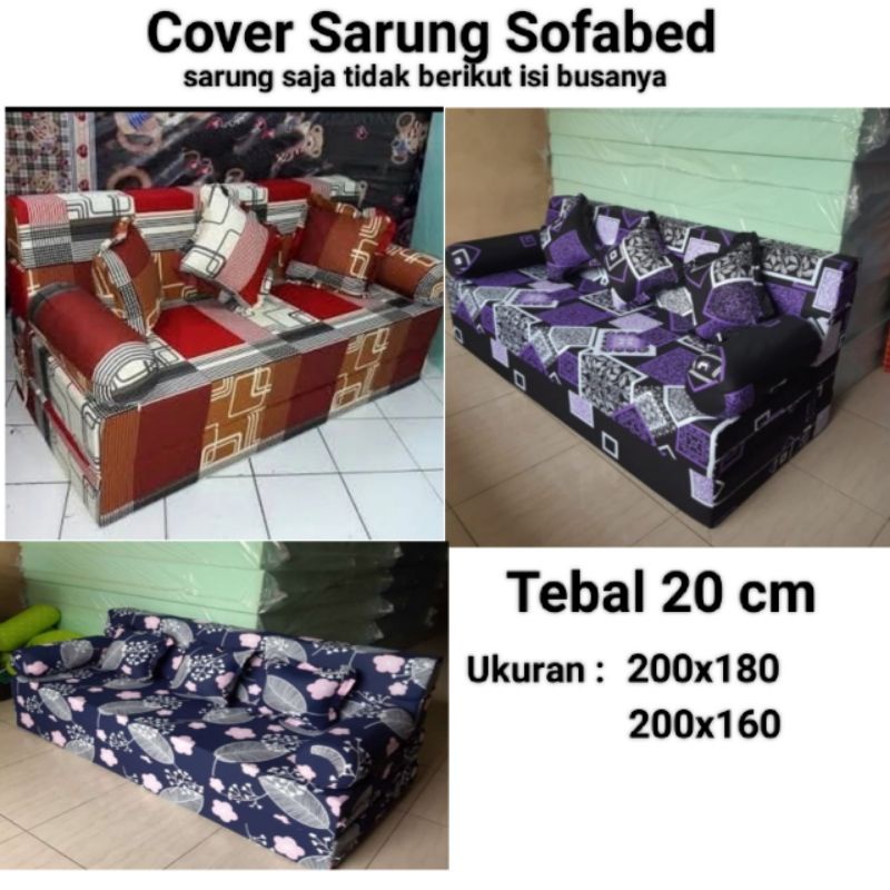 Jual Cover Sarung Sofa bed Sofabed Busa Inoac Royal Tebal 20 cm Ukuran 200x180 200x160 | Shopee ...