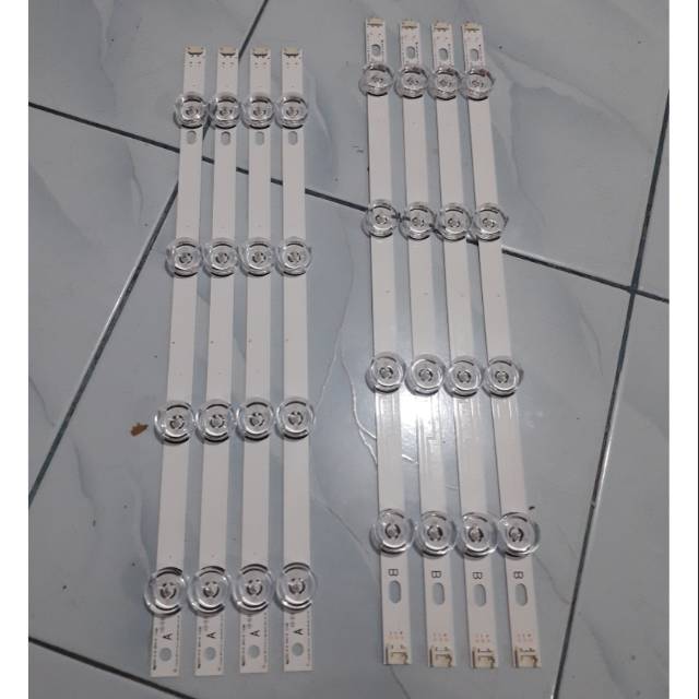 Jual LED BACKLIGHT LG 42LB550 LAMPU 8K 6V 4 BARIS 1SET ALUMUNIUM TV LED LG 42LB550 42LF550 ORI ...