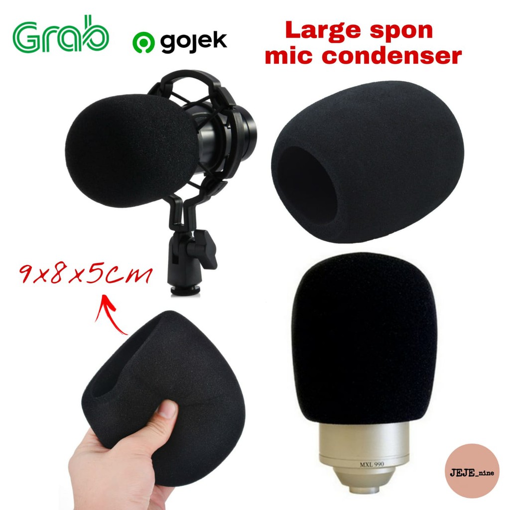 Jual TERMURAH! Busa mic condensor - spon condenser Large BIG -foam mic ...