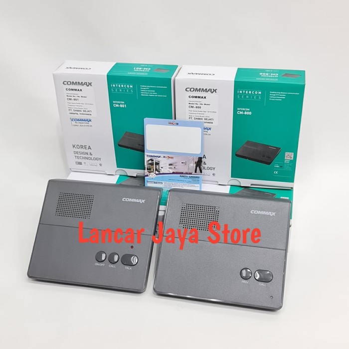Jual 1 Set Intercom Commax CM801+CM800 interphone/intercom Kabel Commax ...