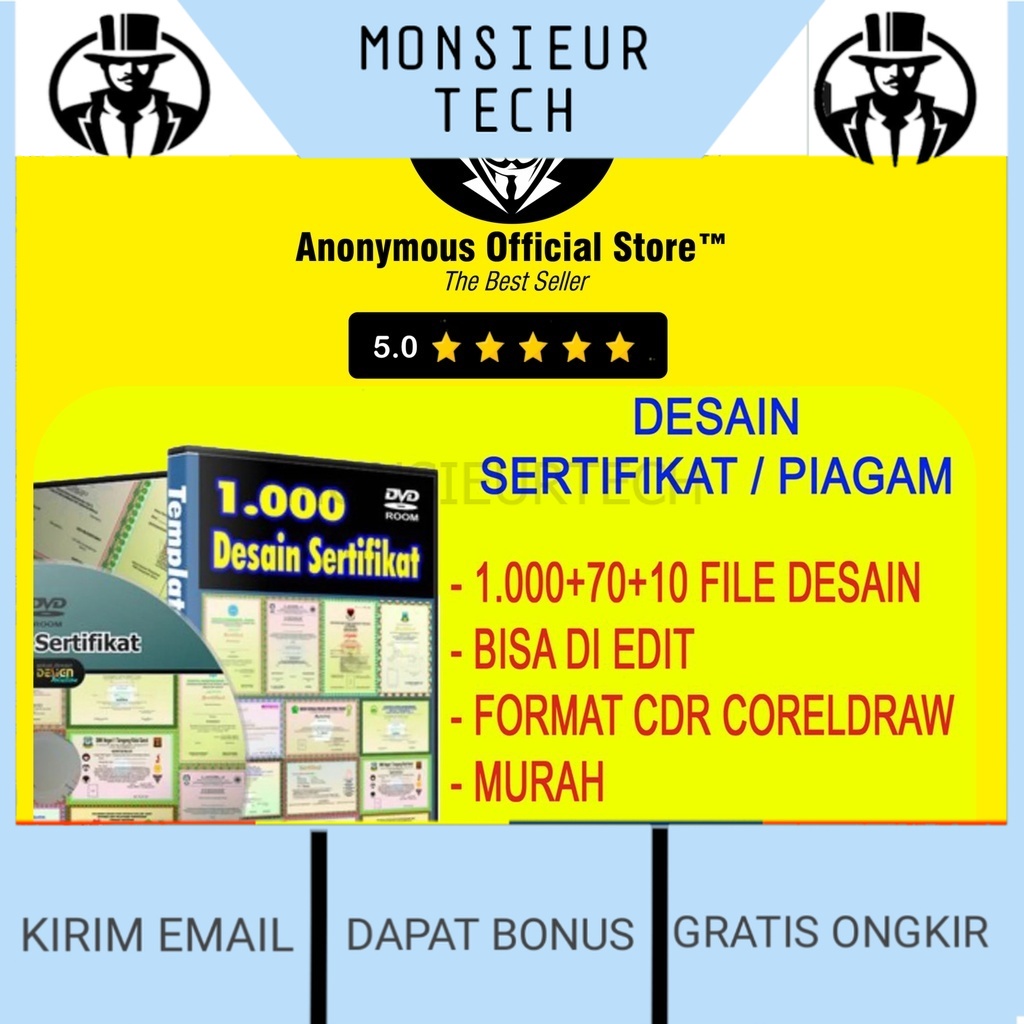 Jual Ready 1080+ TEMPLATE DESIGN SERTIFIKAT PREMIUM PIAGAM CERTIFICATE ...