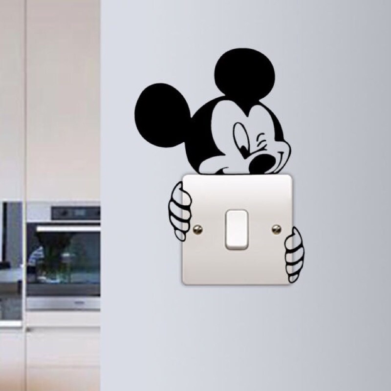 Jual STIKER MOBIL/MOTOR STICKER CUTTING HUG MICKY SAKLAR LAMPU UNIK ...