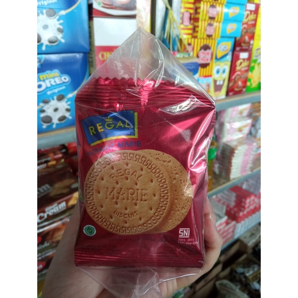 Jual Regal Marie Biscuit Renceng 12gr (1 pack isi 10pcs) | Shopee Indonesia