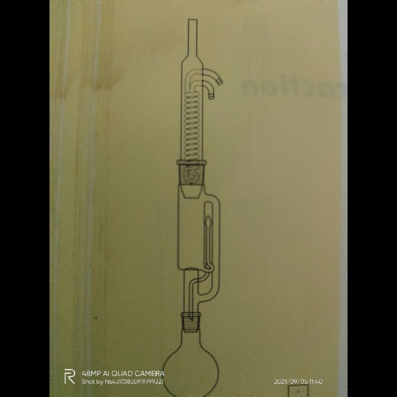 Jual soxhlet extractor 500ml pyrex / soxhlet extraktor 500 ml pyrex lab ...