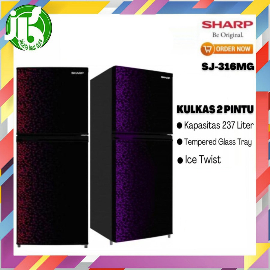 Jual KULKAS SHARP SJ-316-MG | Shopee Indonesia
