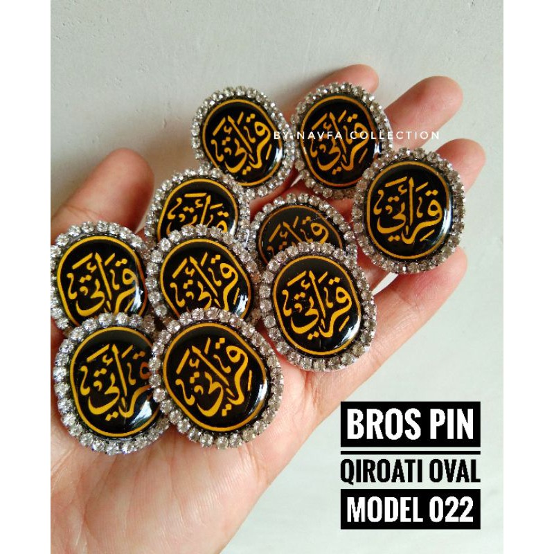 Jual BROS PIN LOGO QIROATI HITAM OVAL/ BROS JILBAB LOGO CUSTOM | Shopee ...