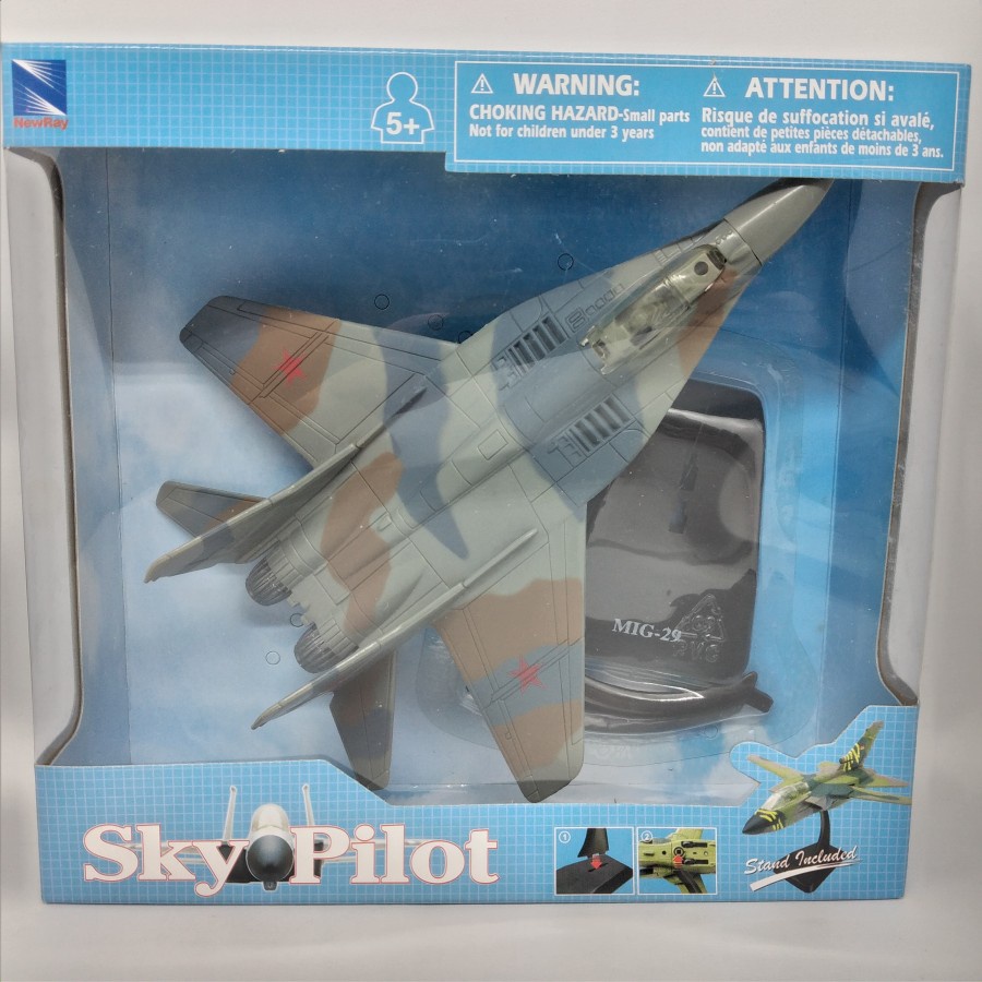 Jual Diecast Miniatur Pesawat Jet Tempur Rusia MIG-29 NewRay Sky Pilot ...