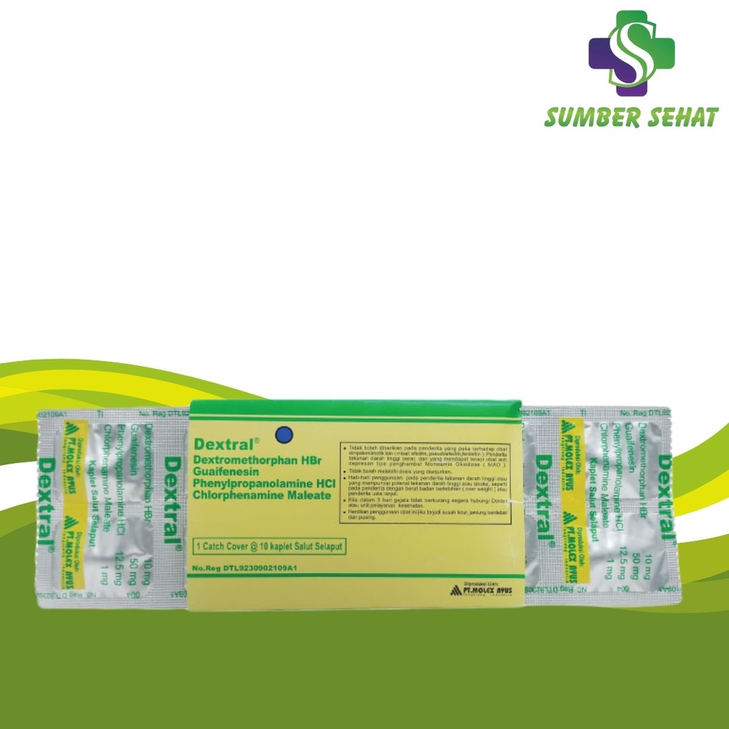 Jual DEXTRAL TABLET STRIP 10 TABLET | Shopee Indonesia