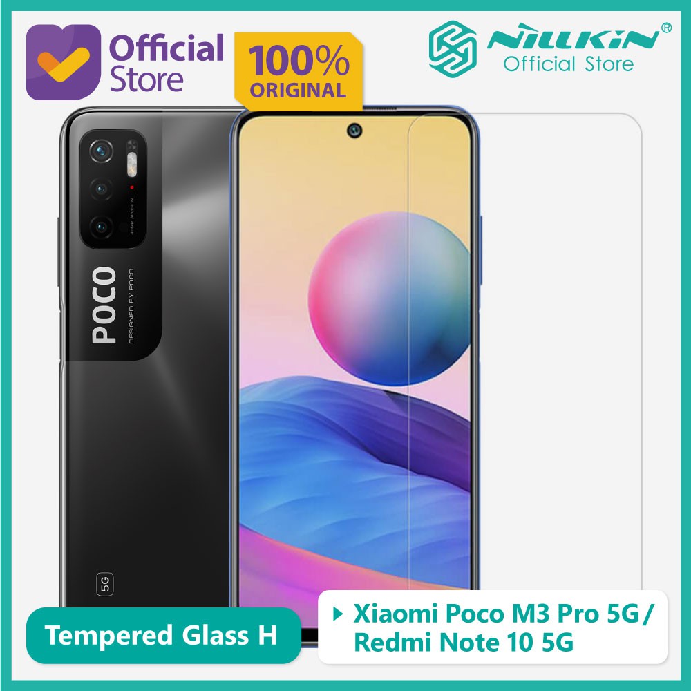 Jual Tempered Glass Xiaomi Poco M3 Pro 5G / Redmi Note 10 5G Nillkin ...