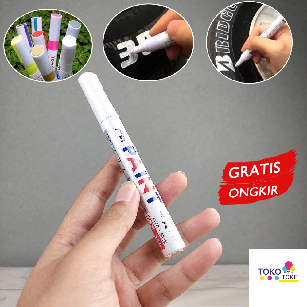 Jual Spidol Marker Ban Spidol Marker Putih Snow White | Shopee Indonesia