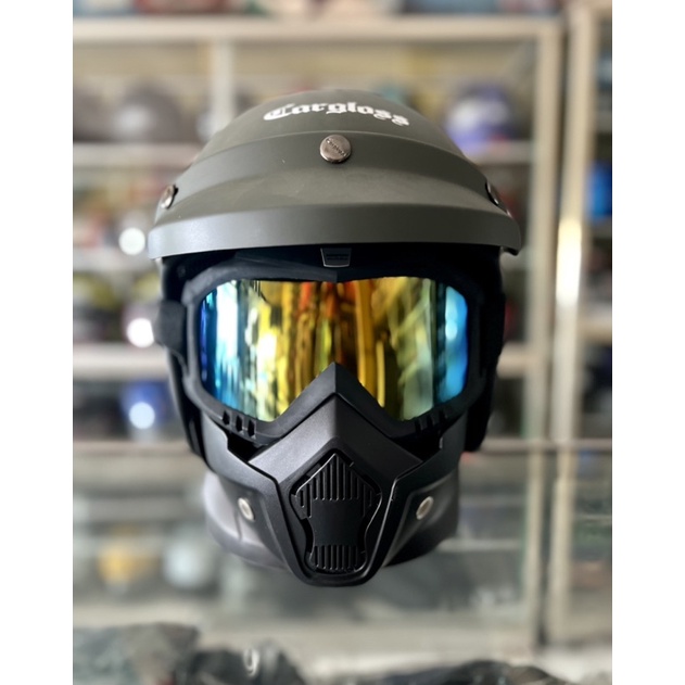 Jual HELM BOGO CARGLOS ORIGINAL WARNA ARMI DOF GOGGLE MASK | Shopee ...