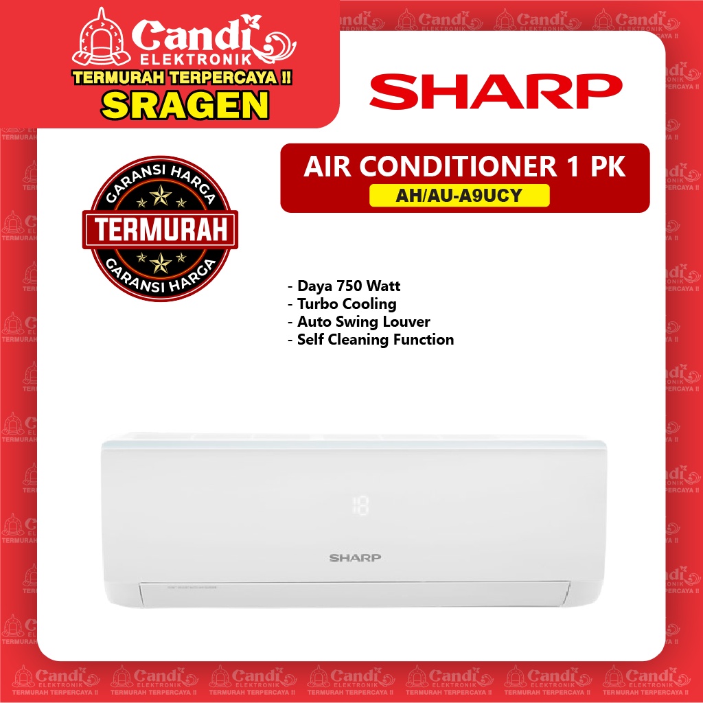 Jual SHARP Ac 1 Pk Standard - AH/AU-A9UCY | Shopee Indonesia