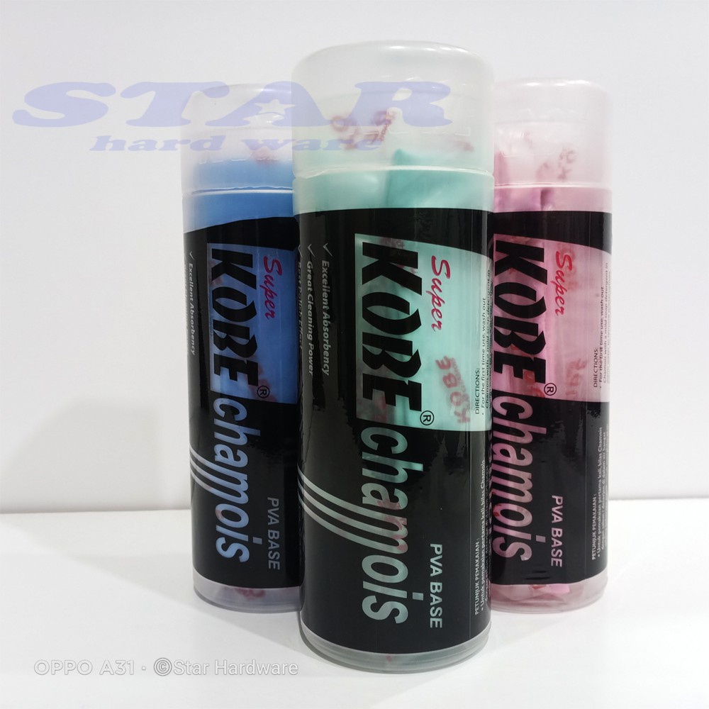 Jual Lap Kanebo Besar 43x32x0.2 cm + Botol Bulat Besar + Kobe - AION ...