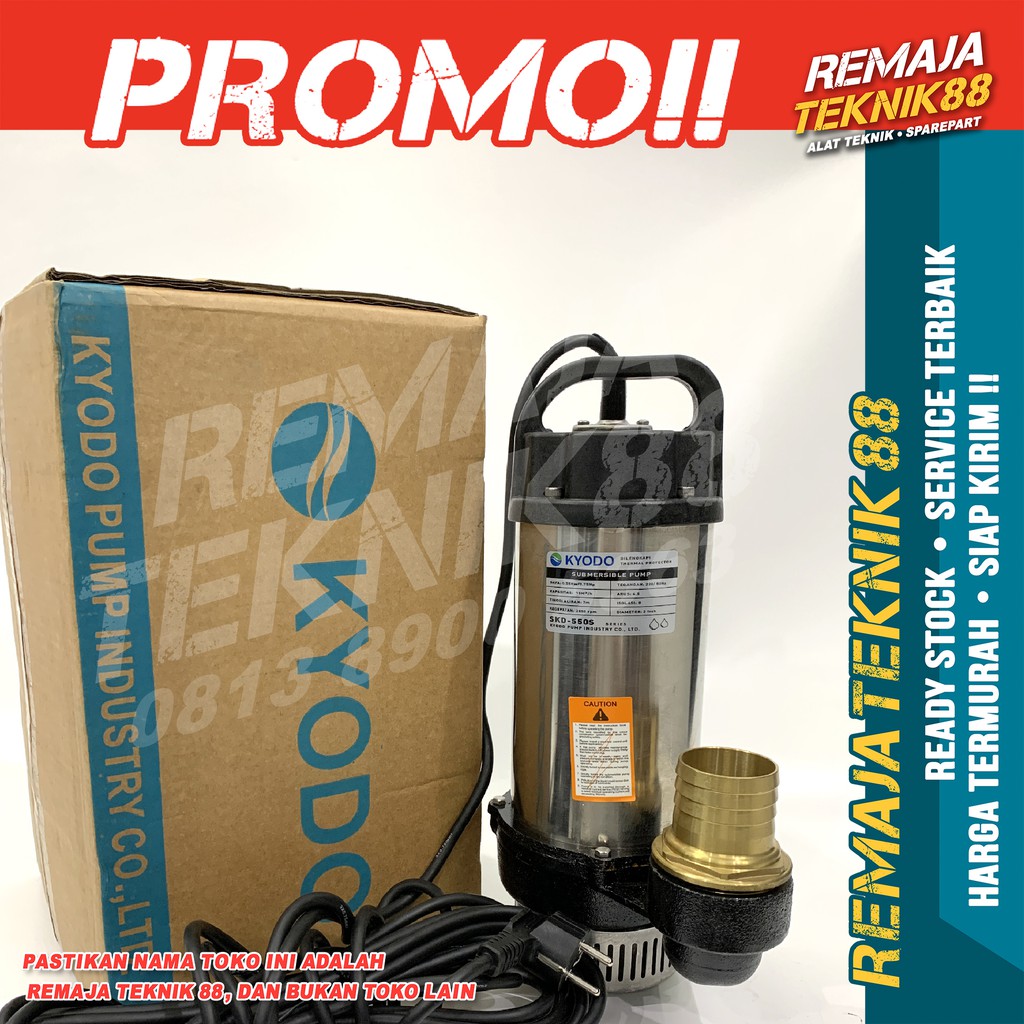Jual POMPA CELUP AIR BERSIH / KYODO SKD 550 S / 2" / 550W / NON-AUTO ...