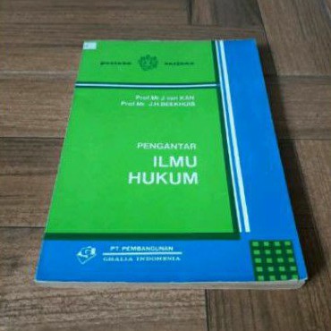 Jual PENFANTAR ILMU HUKUM PENULIS PROF MR J VAN KAN dkk | Shopee Indonesia