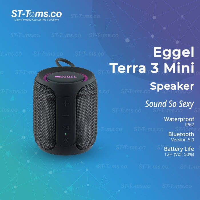Jual Eggel Terra 3 Mini 360 Waterproof Portable Bluetooth Speaker ...