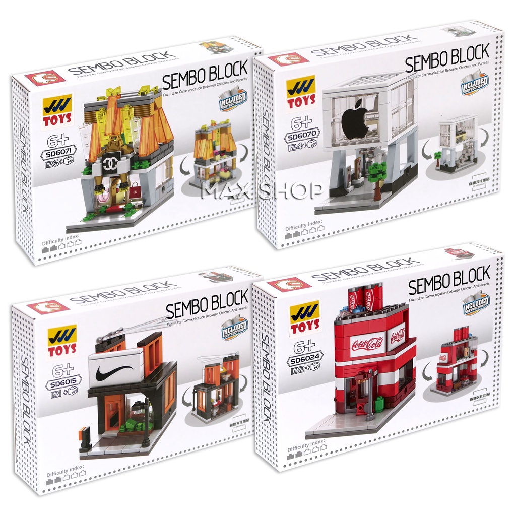 Jual Sembo Block SD6070 Apple SD 6071 Cha nel SD6015 NK SD 6024 Co ca ...