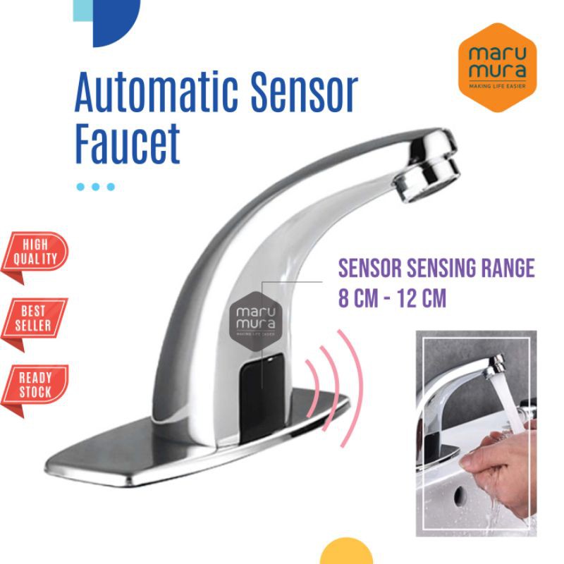 Jual Marumura Kran Air Otomatis Sensor Infrared Bahan Alloy | Automatic ...