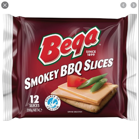 Jual Bega Cheese Slice Smokey BBQ - 200Gr | Shopee Indonesia