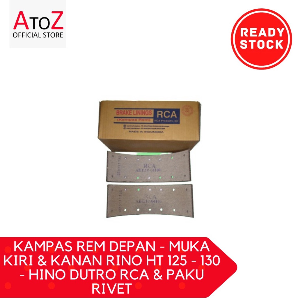 Jual KAMPAS REM DEPAN - MUKA KIRI & KANAN RINO HT 125 - 130 - HINO ...