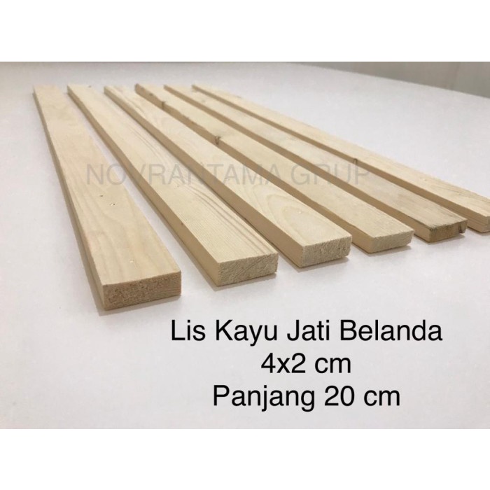 Jual Lis kayu Jati Belanda 4x2cm panjang 20cm, 2x4 cm | Shopee Indonesia