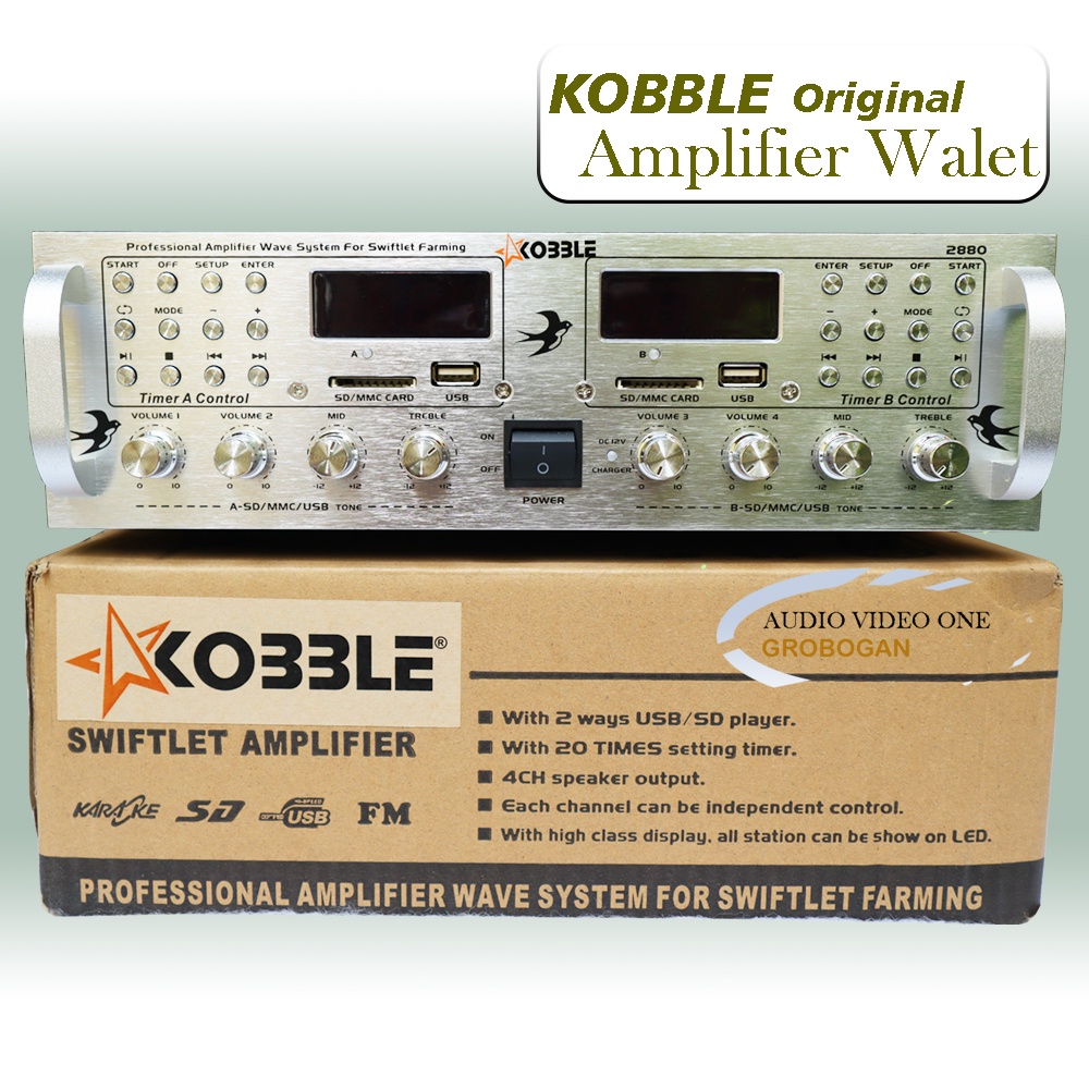 Jual Ampli Walet KOBBLE KB-2880 Swiftlet Amplifier Wallet KB 2880 4 ...