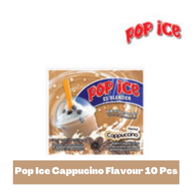 Jual POP ICE CAPPUCINO FLAVOUR 10 SACHET | Shopee Indonesia