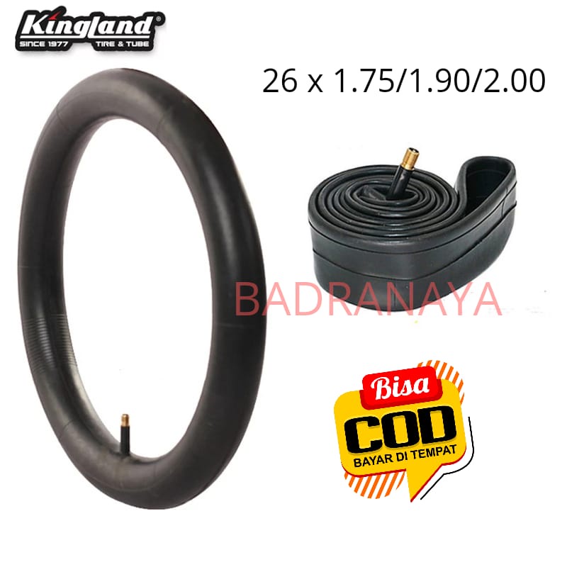 Jual Kingland Ban Dalam Sepeda Ukuran 26 Ban Dalam Pentil Besar Dop Motor Tipe Schrader | Shopee ...