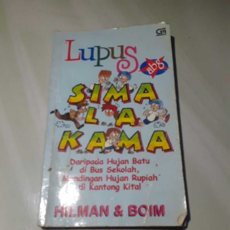 Jual Buku Novel Lupus ABG Simalakama by Hilman & Boim (Preloved ...