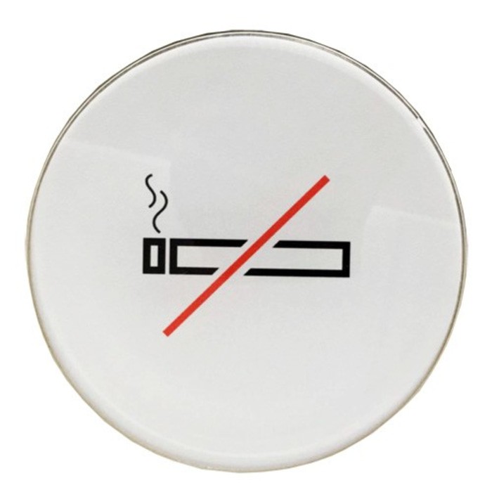 Jual Chromed Sign Round NO SMOKING diameter 16.5 cm | Shopee Indonesia