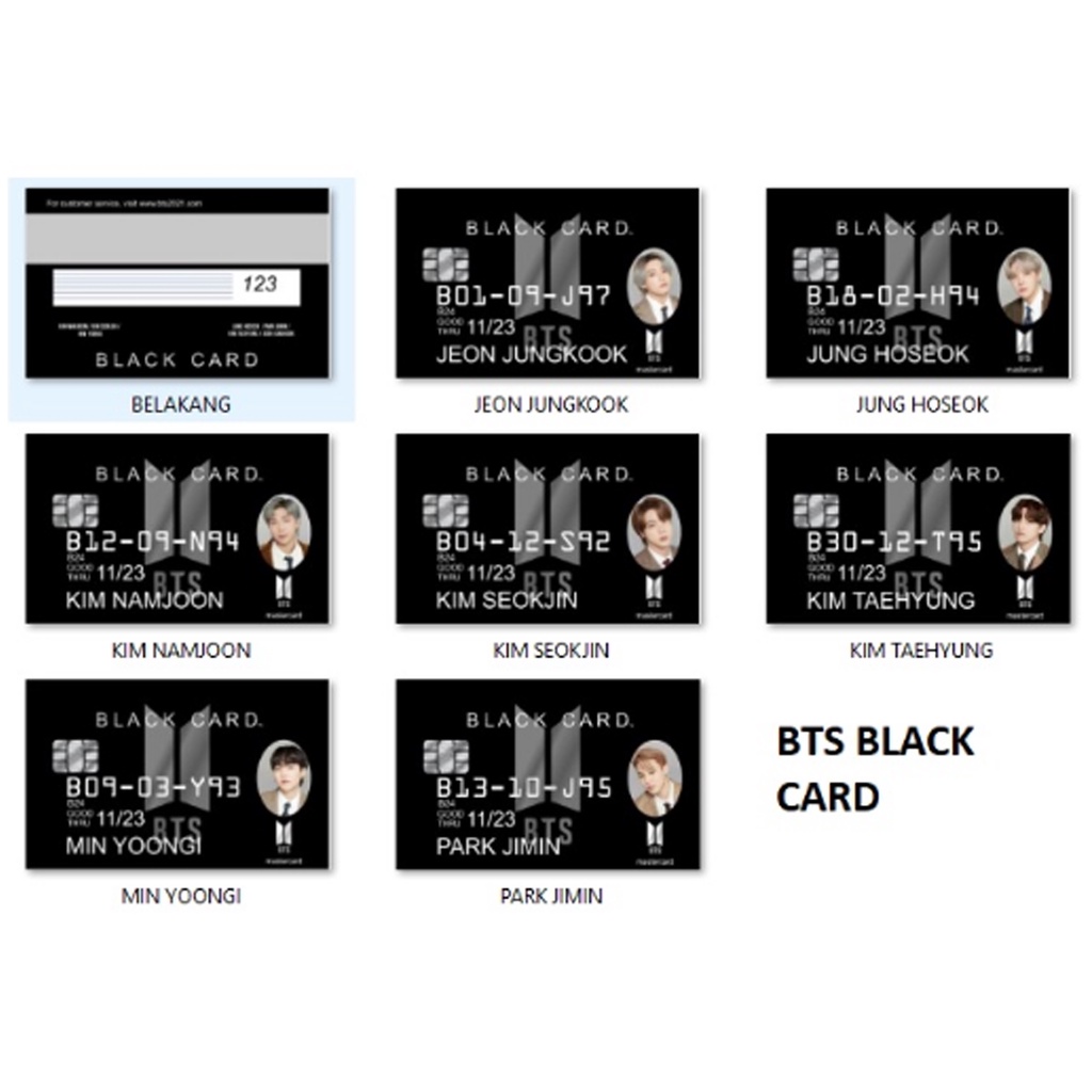 Jual BTS BLACK CARD | BLACK CARD BTS | Shopee Indonesia