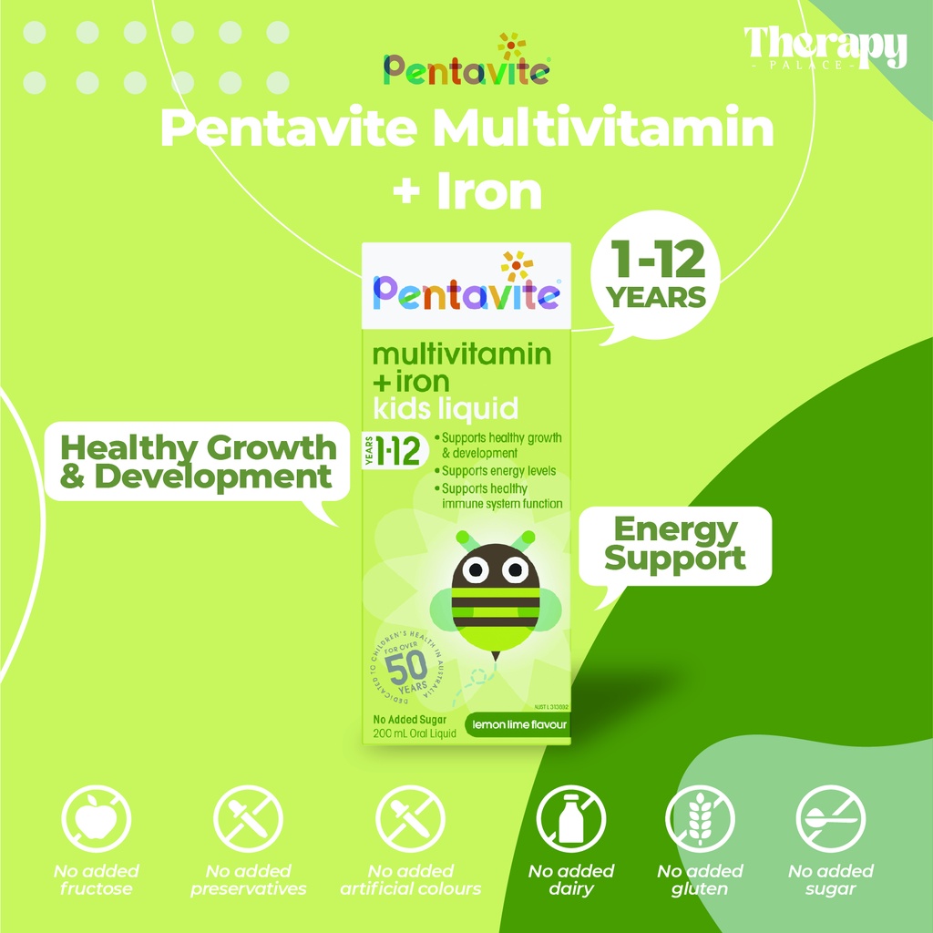 Jual Pentavite Multivitamin + Iron | Shopee Indonesia