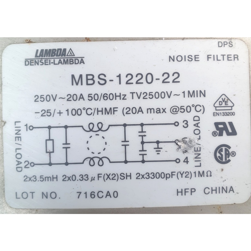 Jual NOISE FILTER LAMBDA 20 AMPER | Shopee Indonesia