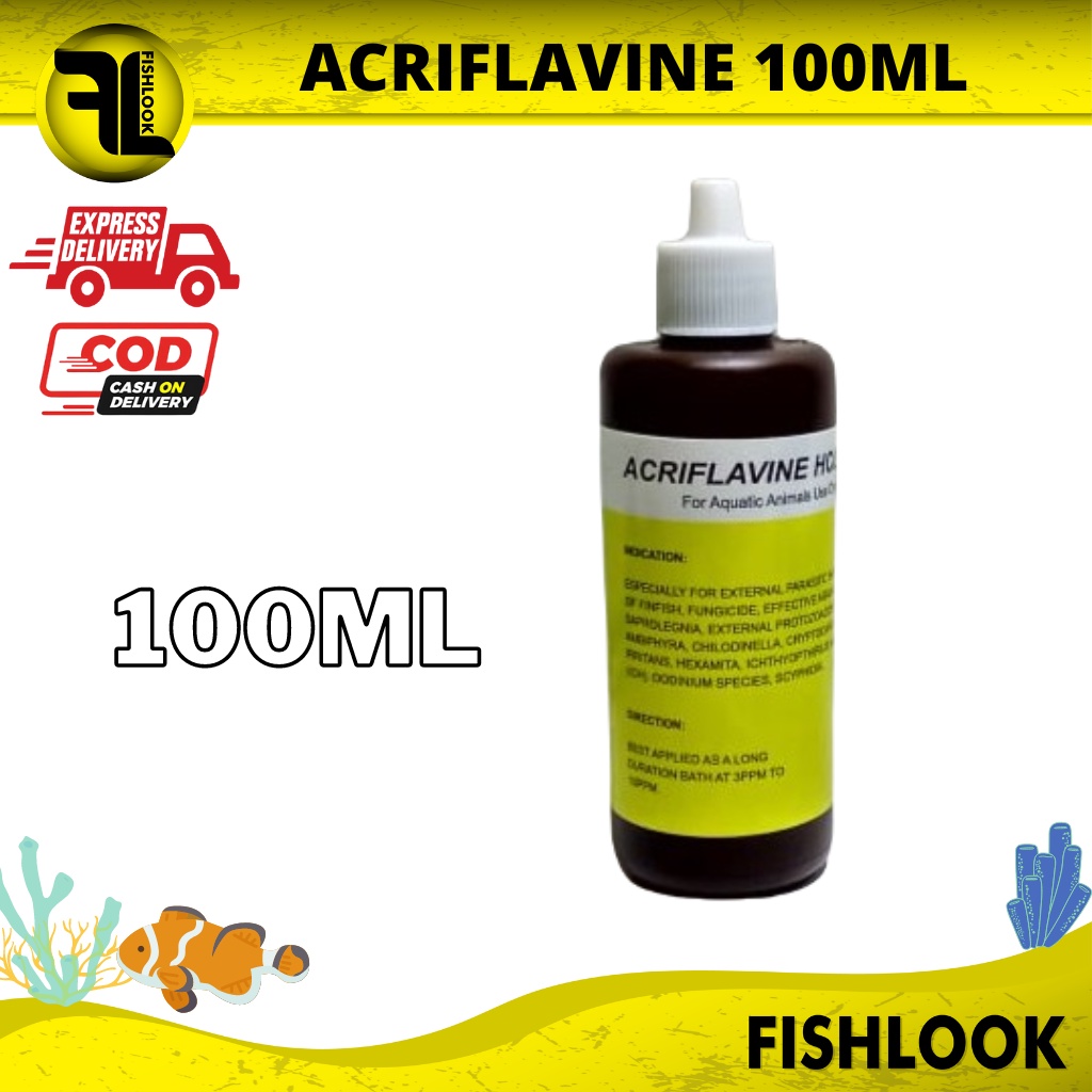 Jual Acrivlafine Acriflavine HCL BPC 100ML obat cair ikan hias cupang ...
