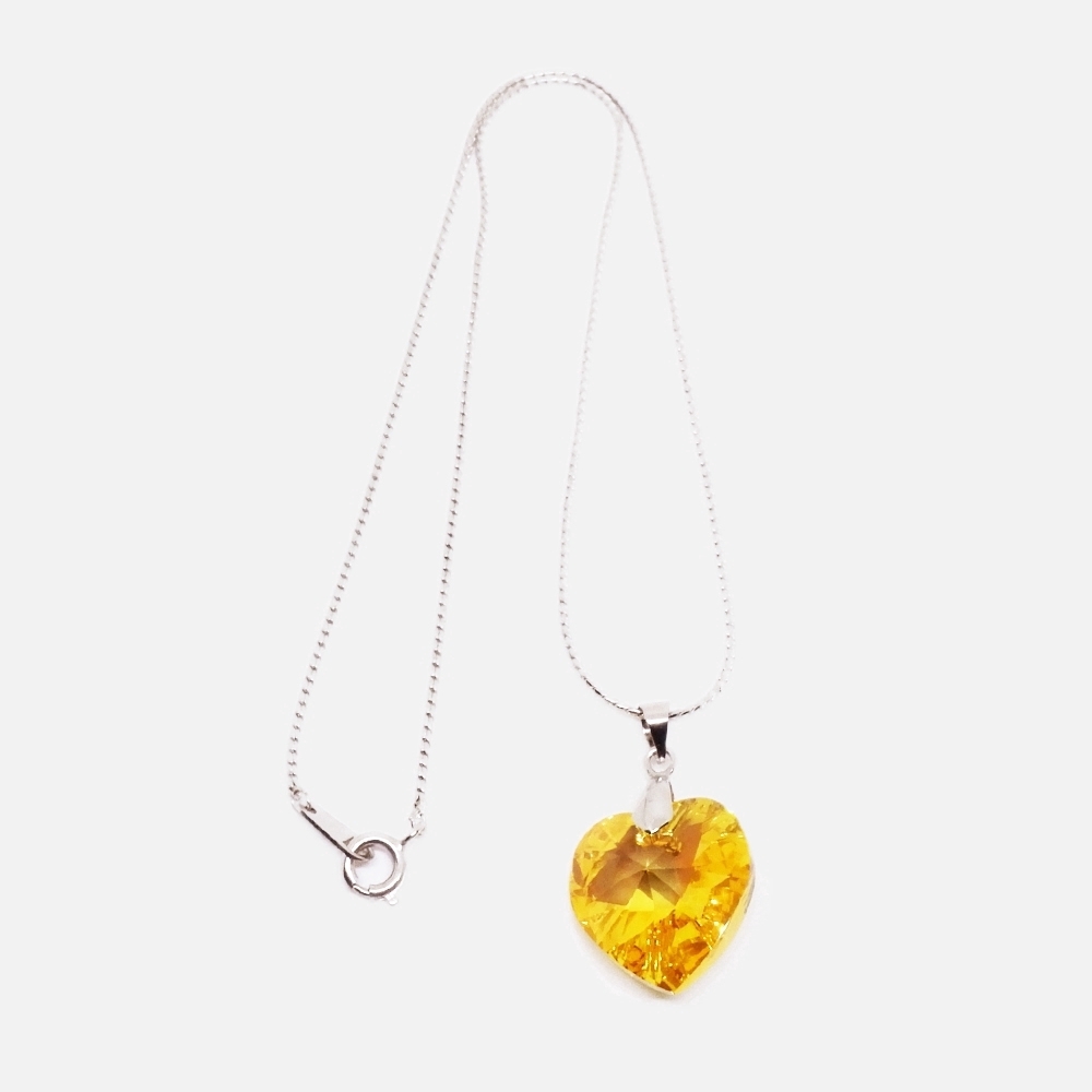 Jual Love Pendant Kalung Liontin - Emas (Light Topaz) | Shopee Indonesia