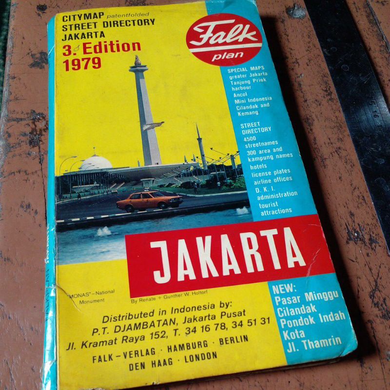 Jual buku peta jakarta 1979 jadul lawas sebelum ada sharelok goglemapz ...