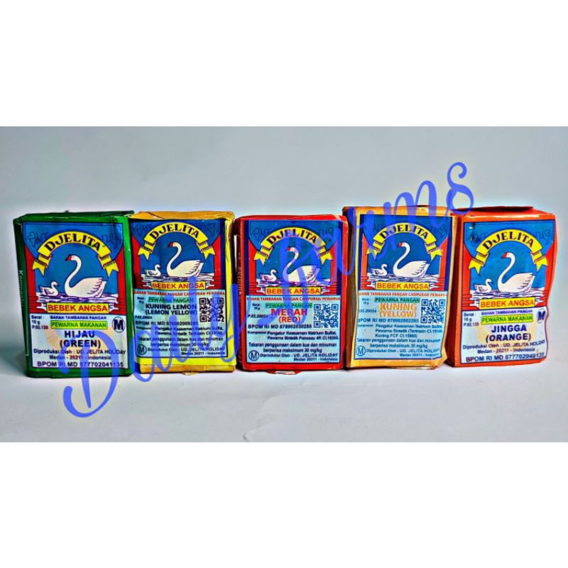 Jual PEWARNA MAKANAN CAP ANGSA/DJELITA @10gram | Shopee Indonesia