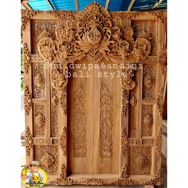 Jual gebyok bali minimalis ukiran francis style bali | Shopee Indonesia