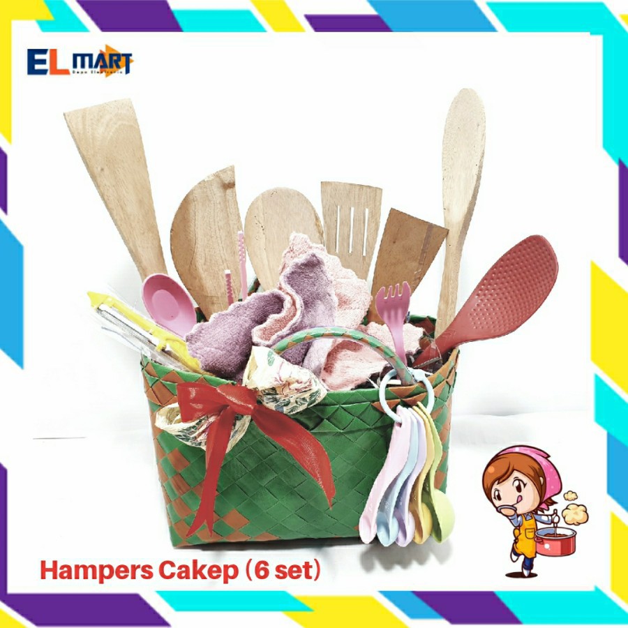 Jual Elmart Hamper Hampers Parcel Cakep Hadiah Gift Alat Dapur Murah 6 ...