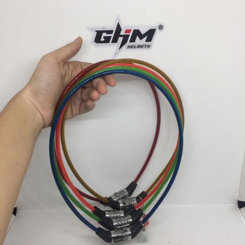 Jual Gembok Pengaman Helm, Sepeda, Motor kunci 4 digit | Shopee Indonesia