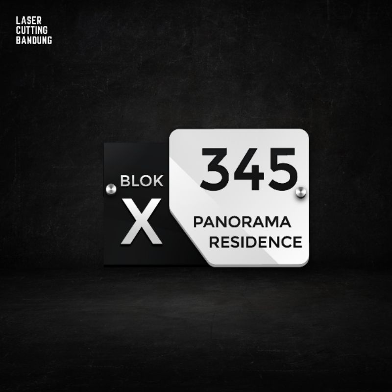 Jual Nomor Rumah Acrylic - No Rumah Akrilik Murah (BISA CUSTOM ...