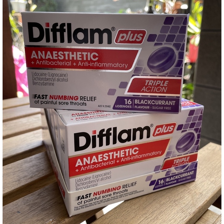 Jual Difflam plus Anaesthetic Sore Throat Lozenges | Shopee Indonesia