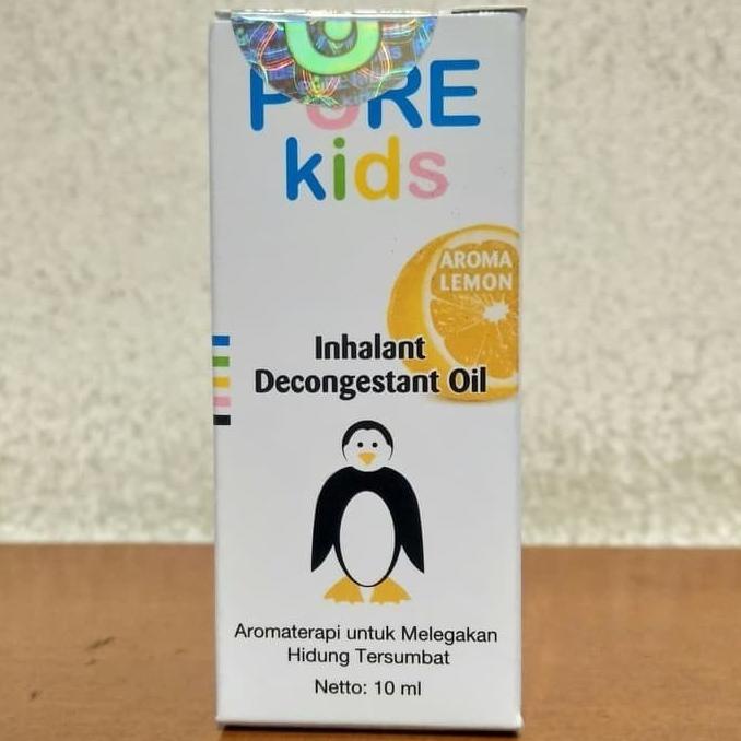 Jual ORIGINAL Pure Baby Kids Inhalant Oil Lemon 10ml Aromaterapi Flu ...